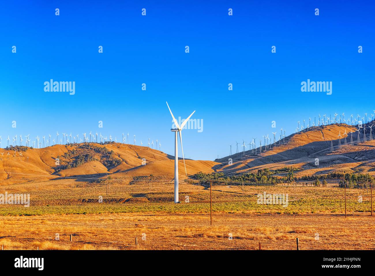 Wind generators in the california desert hi-res stock photography and ...