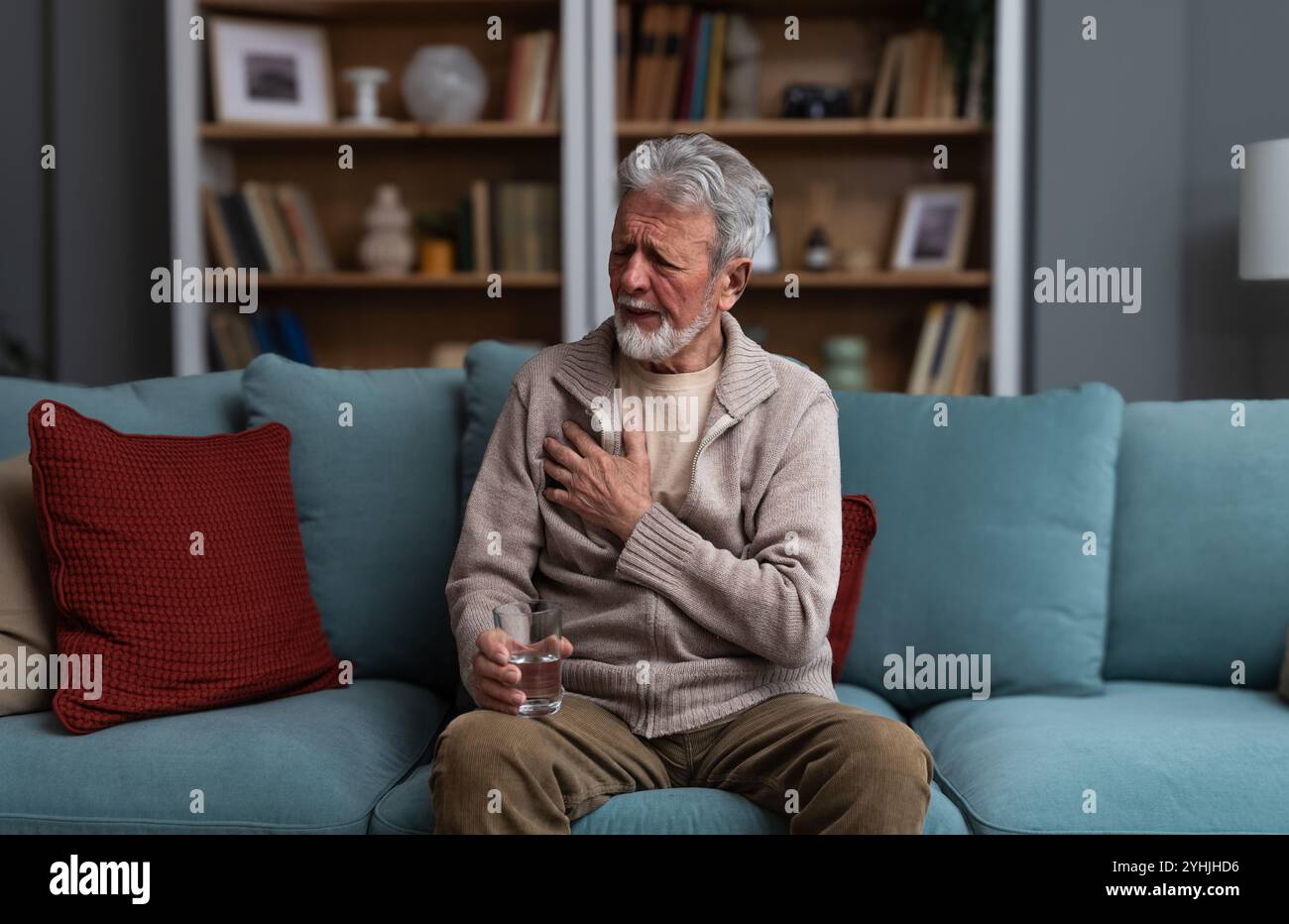 Senior man, widower or divorced, feeling sad, worry, abandoned and ...