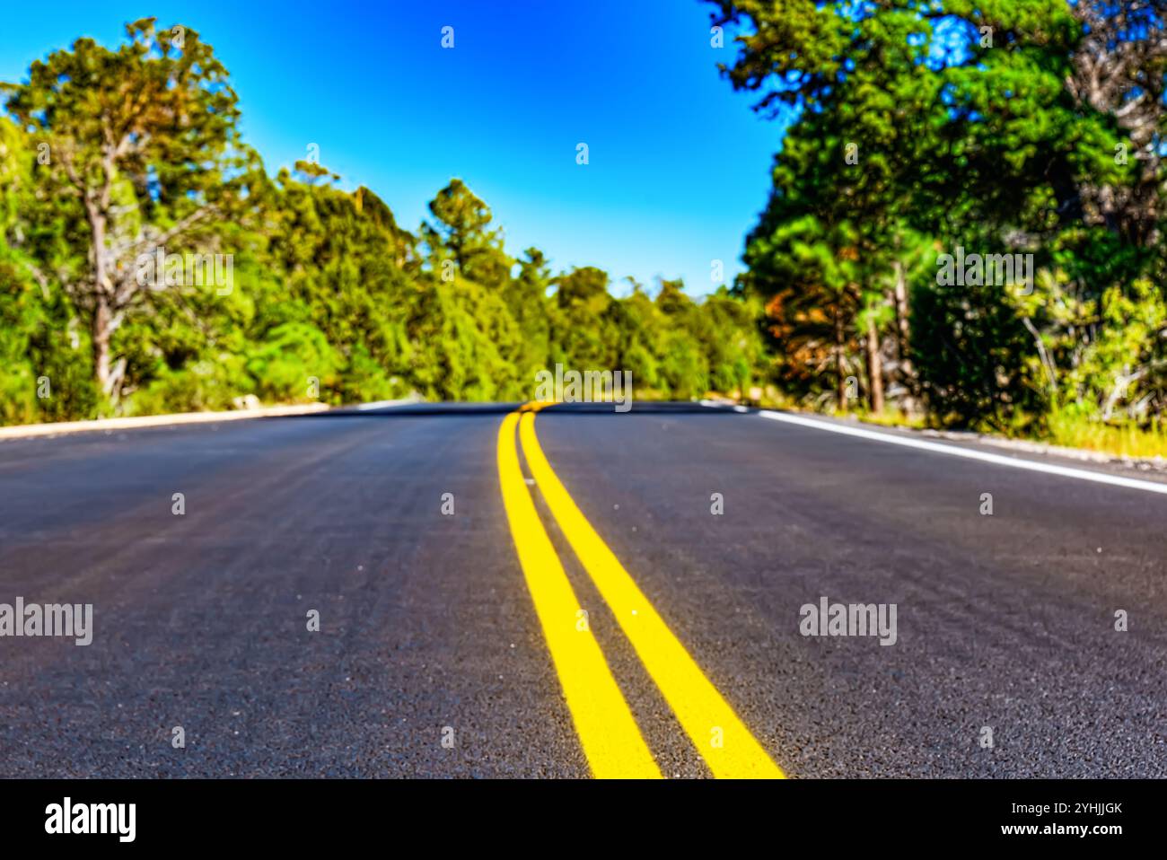 Endless American asphalt roads in Arizona state. USA Stock Photo - Alamy