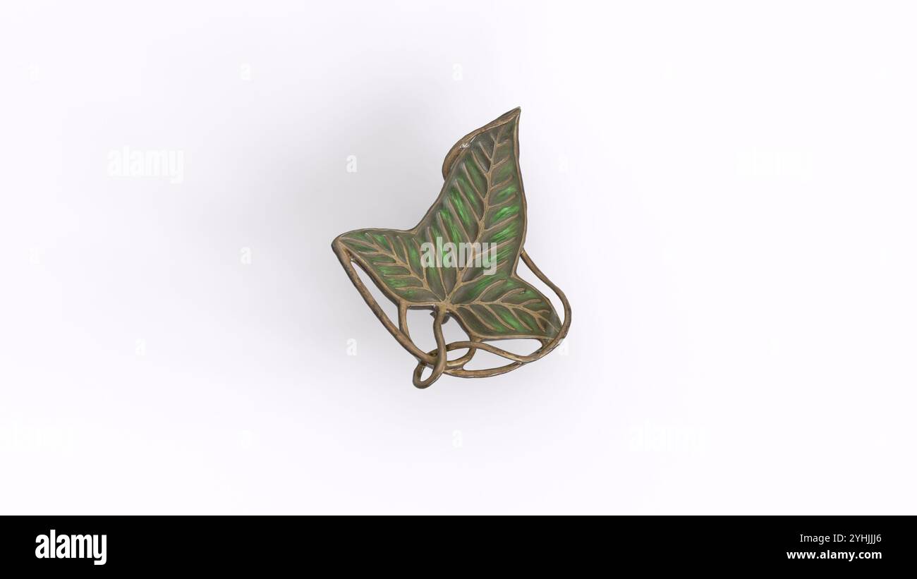 elven leaf with white background Stock Photo - Alamy