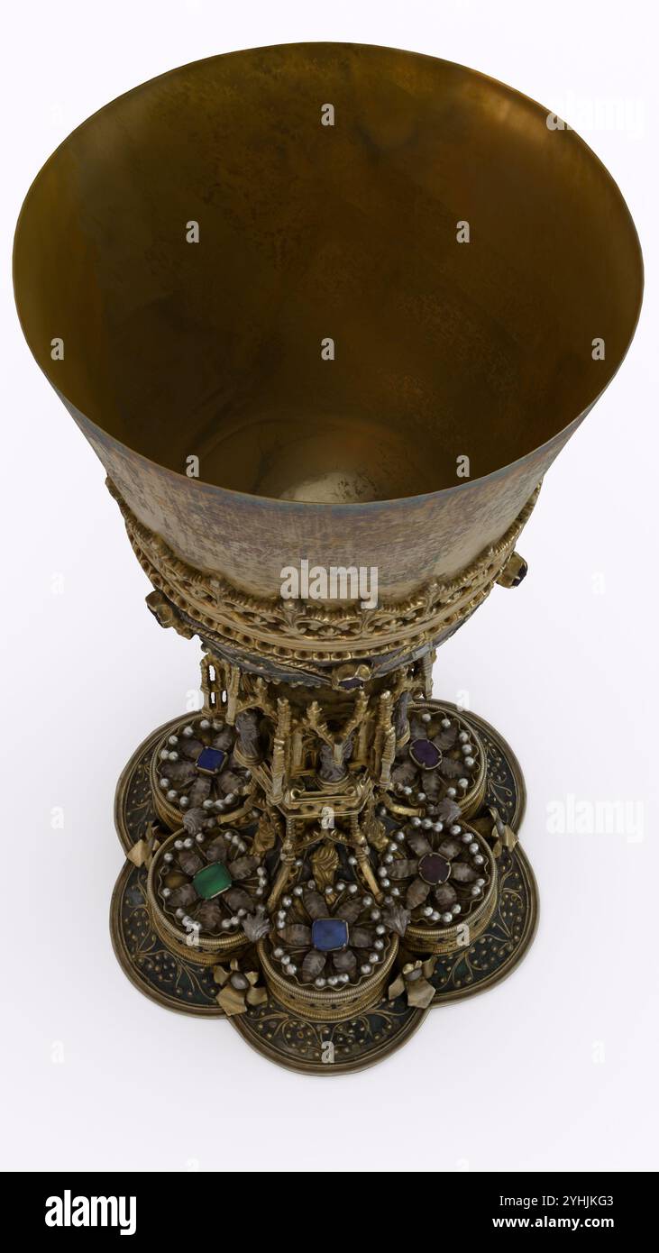 gothic chalice with white background Stock Photo - Alamy