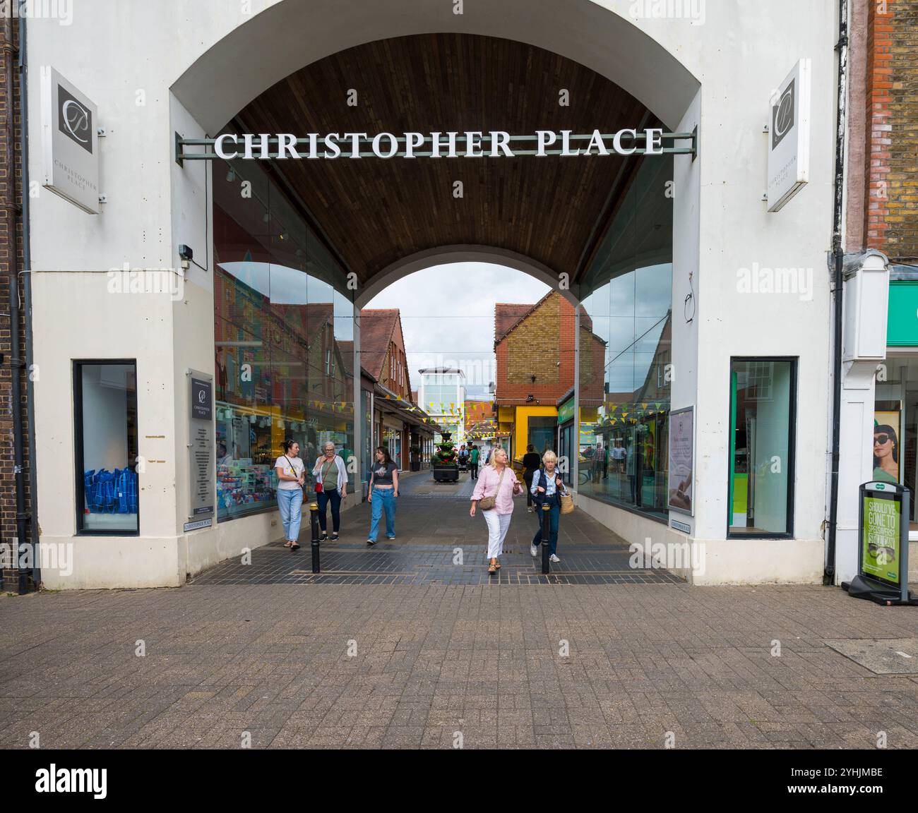 Entrance to Christopher Place a small shopping area in the heart of St ...