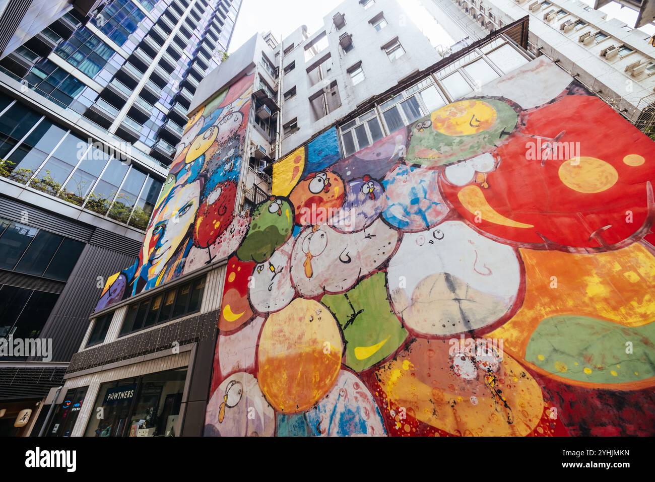 Sai Ying Pun's ARTLANE in Hong Kong Stock Photo - Alamy