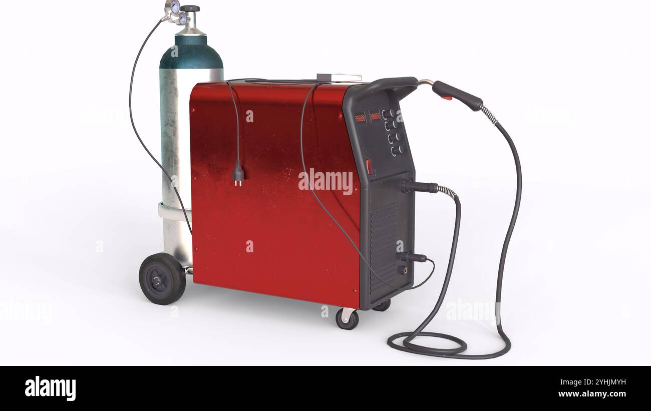 welder machine with white background Stock Photo - Alamy
