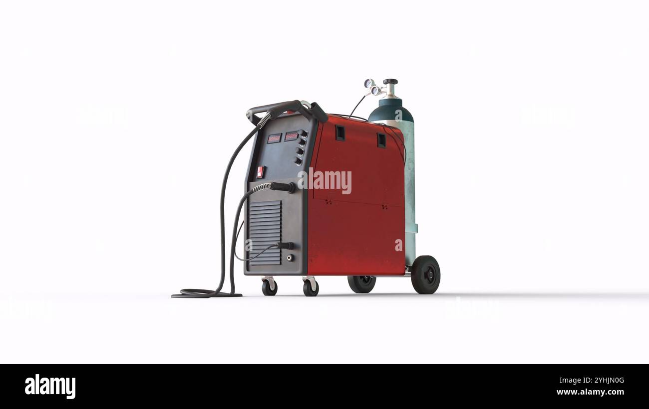 welder machine with white background Stock Photo - Alamy