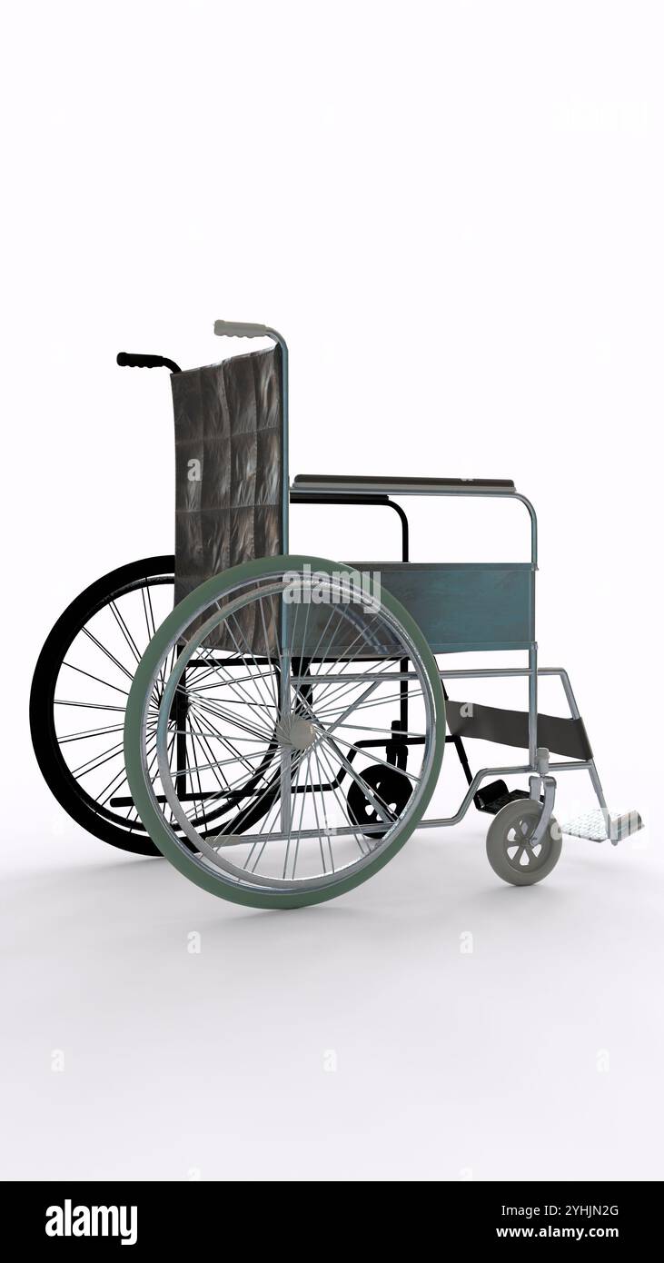 wheel chair with white background Stock Photo - Alamy