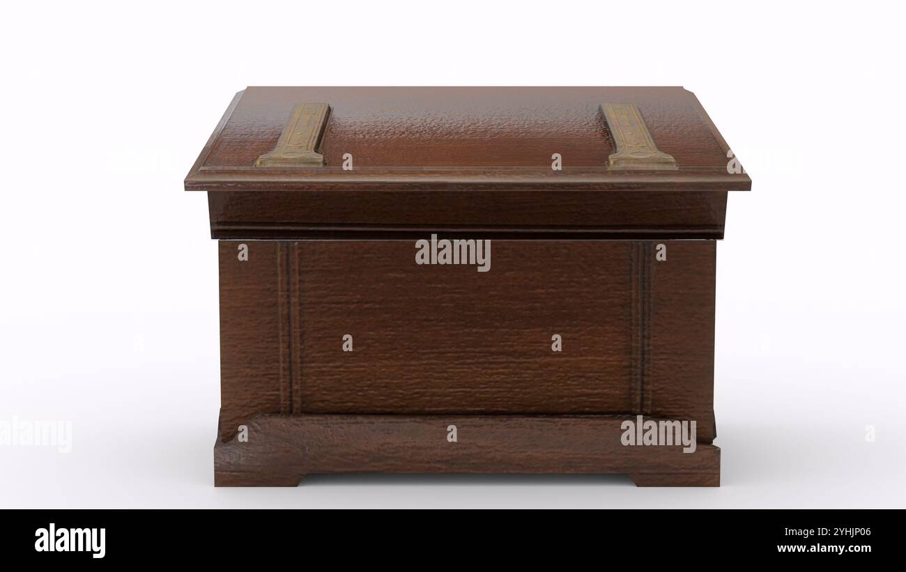 open treasure Box with white background Stock Photo - Alamy