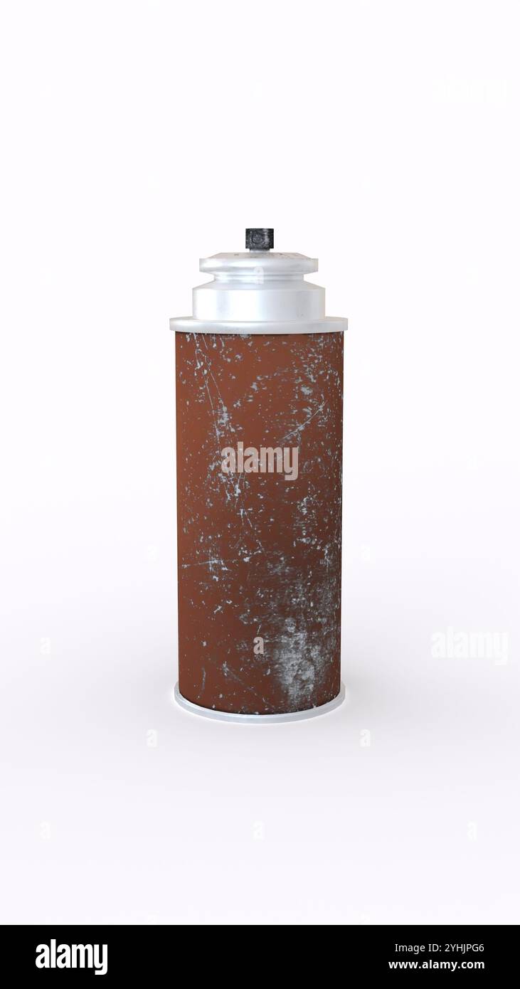 color spray can with white background Stock Photo - Alamy