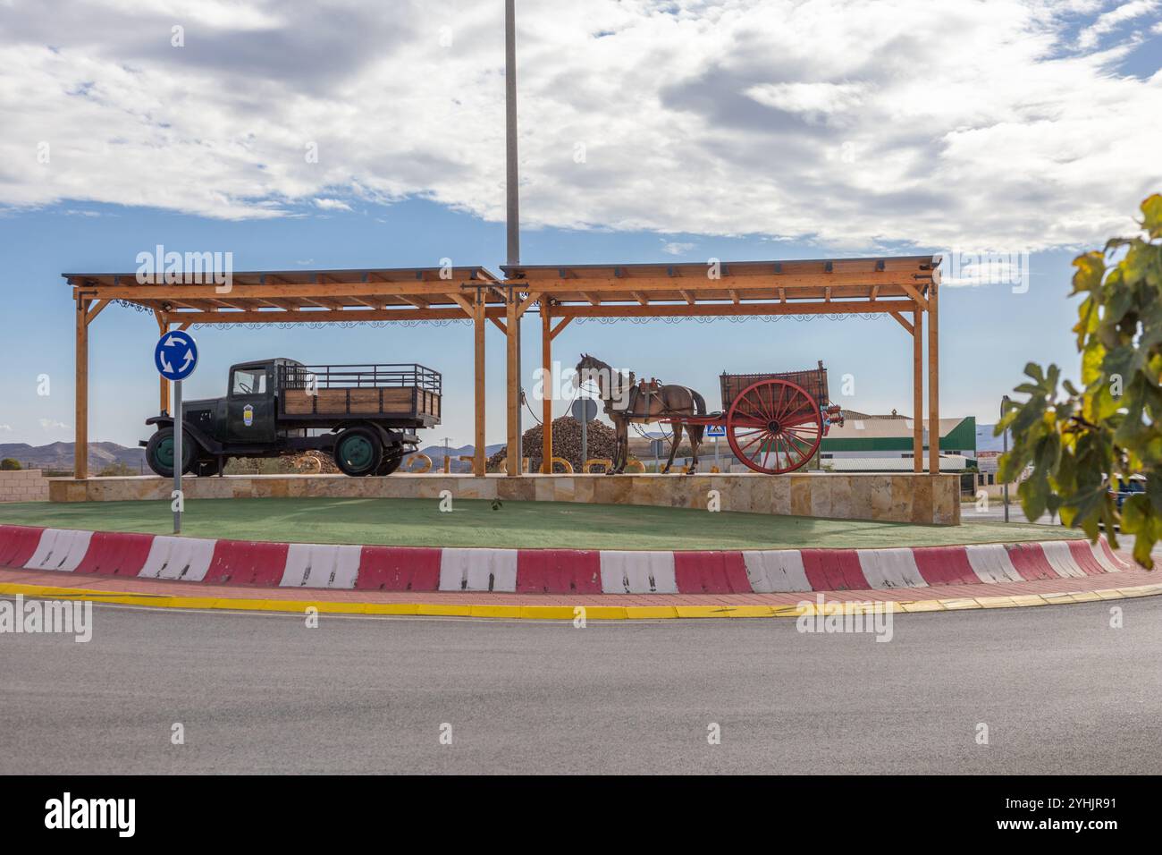 Decorative roundabout in Spain Stock Photo - Alamy