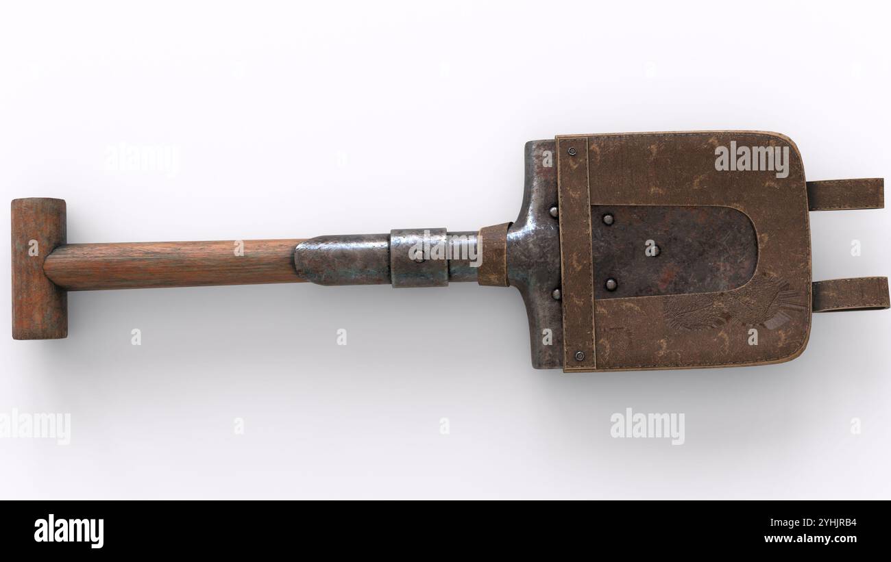 trench shovel with white background Stock Photo - Alamy