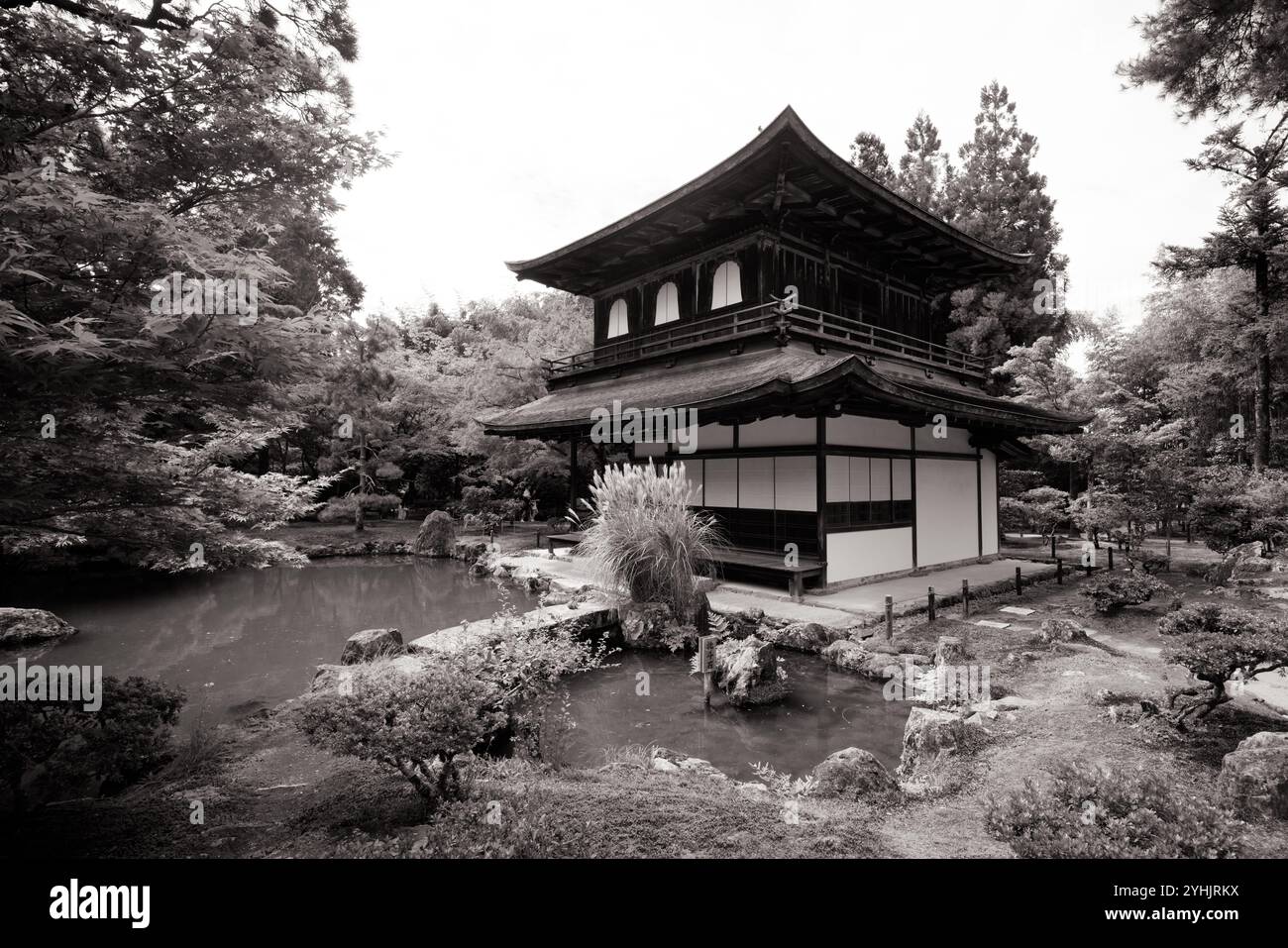 Silver Pavillion Ginkakuji Temple Kyoto Japan Stock Photo - Alamy