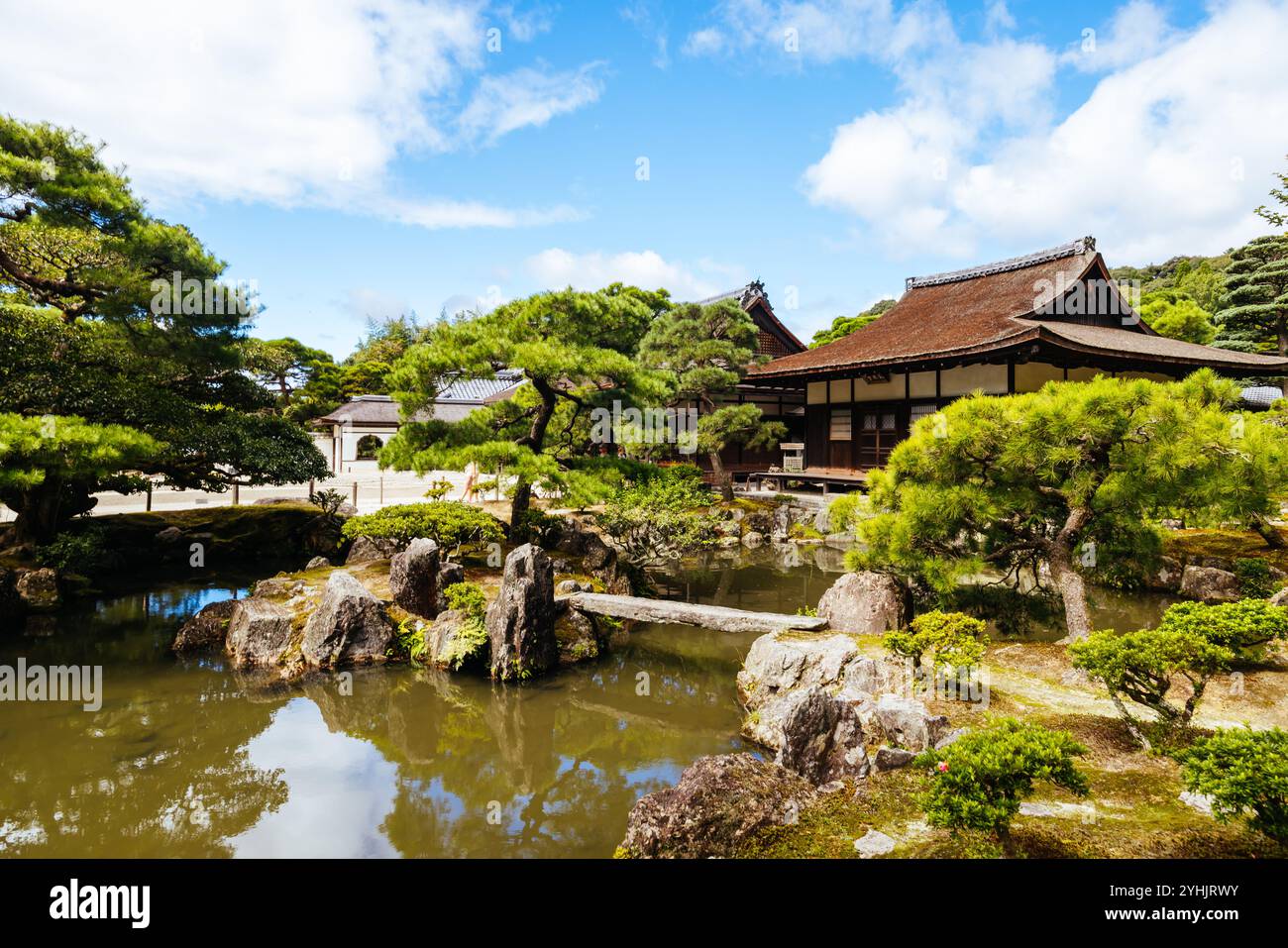 Silver Pavillion Ginkakuji Temple Kyoto Japan Stock Photo - Alamy