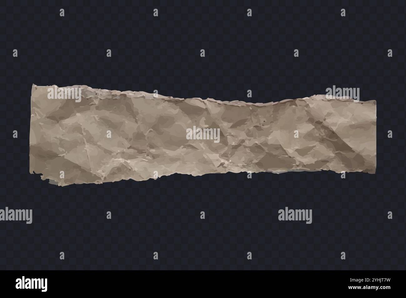 Crumpled kraft paper, torn wrinkled pieces of kraft paper, brown scraps ...
