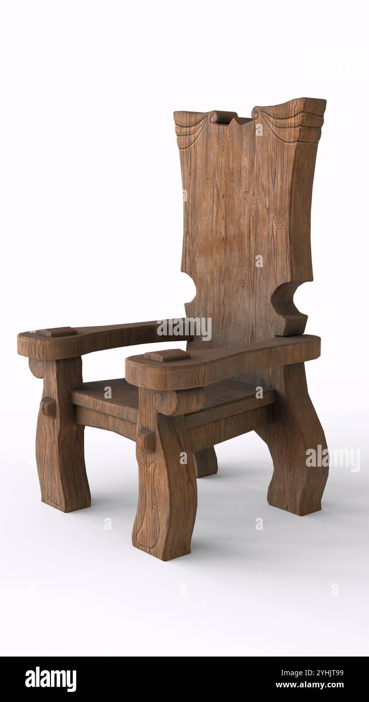 Wooden throne hi-res stock photography and images - Alamy