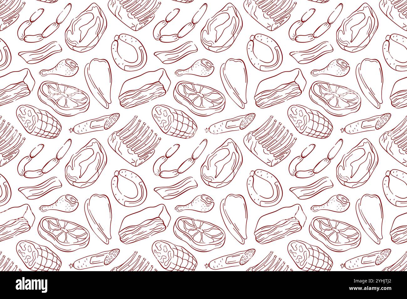 Meat butcher butchered beef Stock Vector Images - Alamy