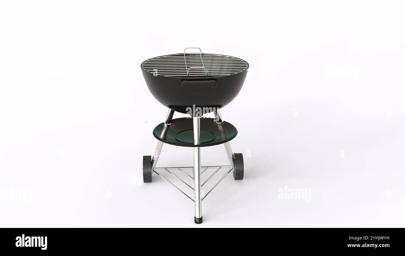 Grilling barbecue hot steak Cut Out Stock Images & Pictures - Alamy