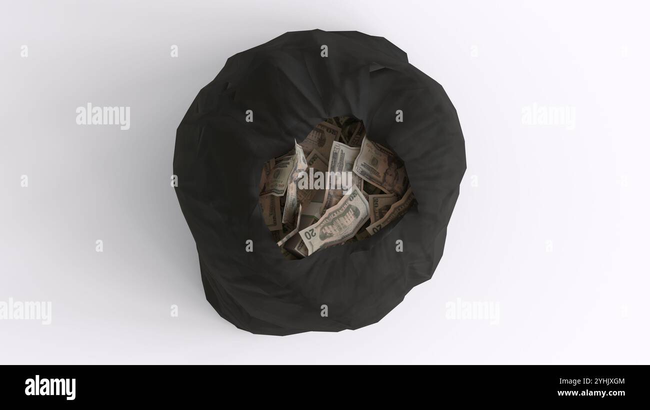 cash sack with white background Stock Photo - Alamy