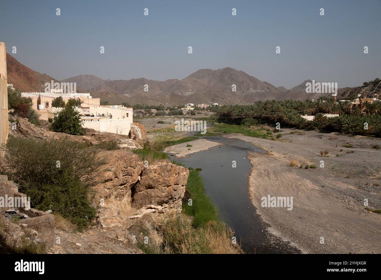 oasis wadi fanja fanja oman middle east Stock Photo - Alamy