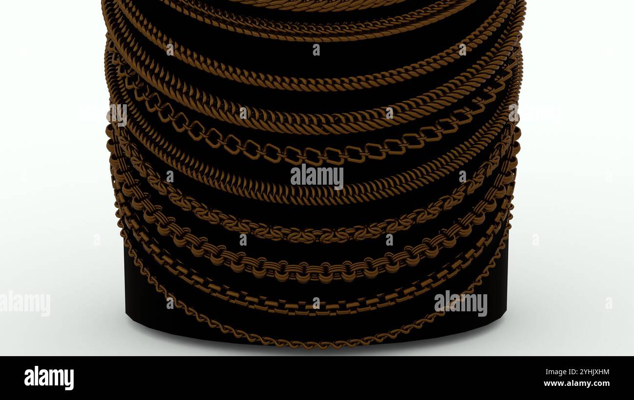 chain set with white background Stock Photo - Alamy