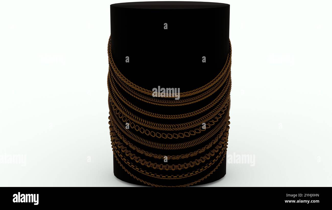 chain set with white background Stock Photo - Alamy