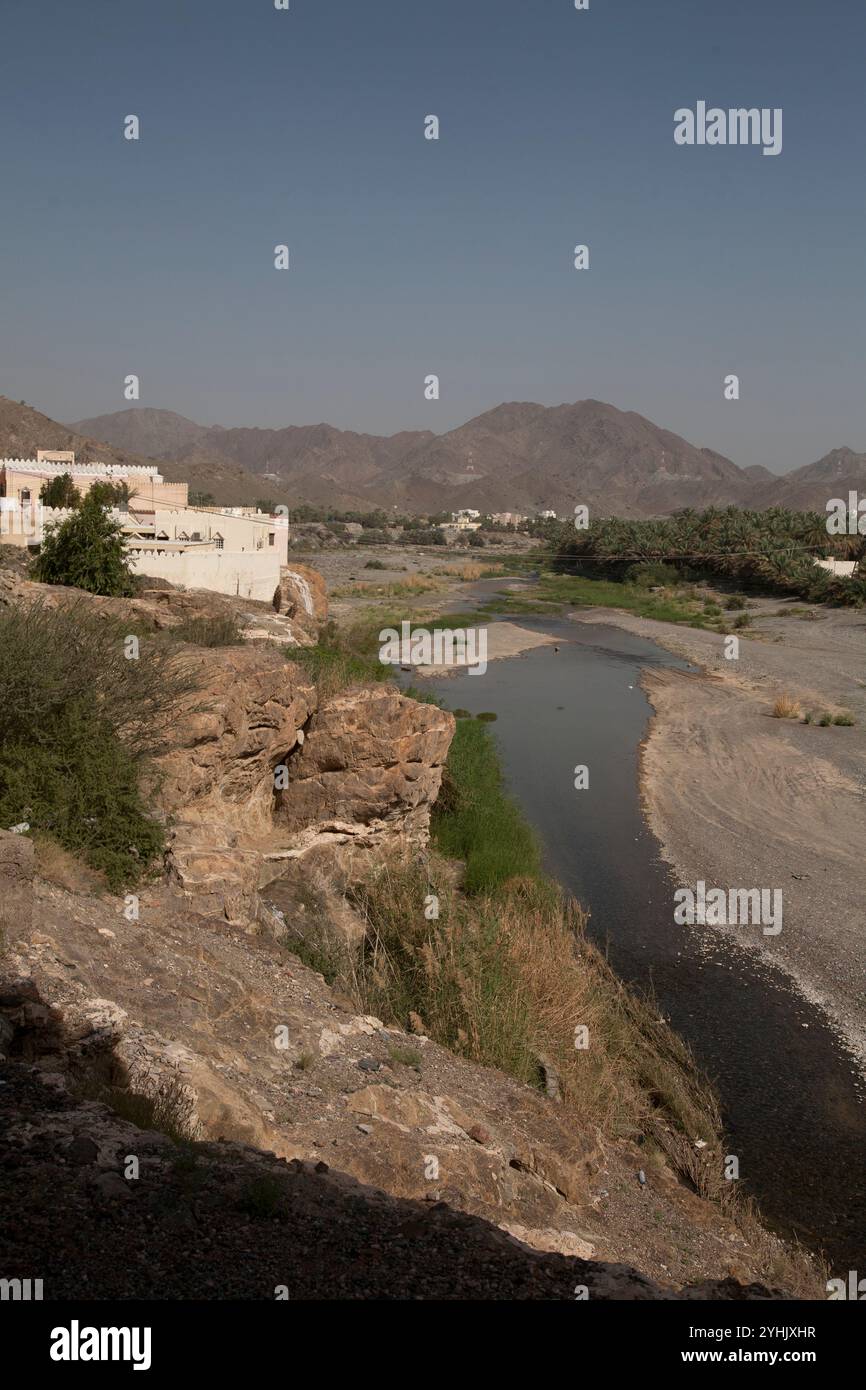 oasis wadi fanja fanja oman middle east Stock Photo - Alamy