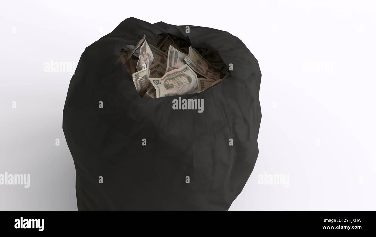 cash sack with white background Stock Photo - Alamy