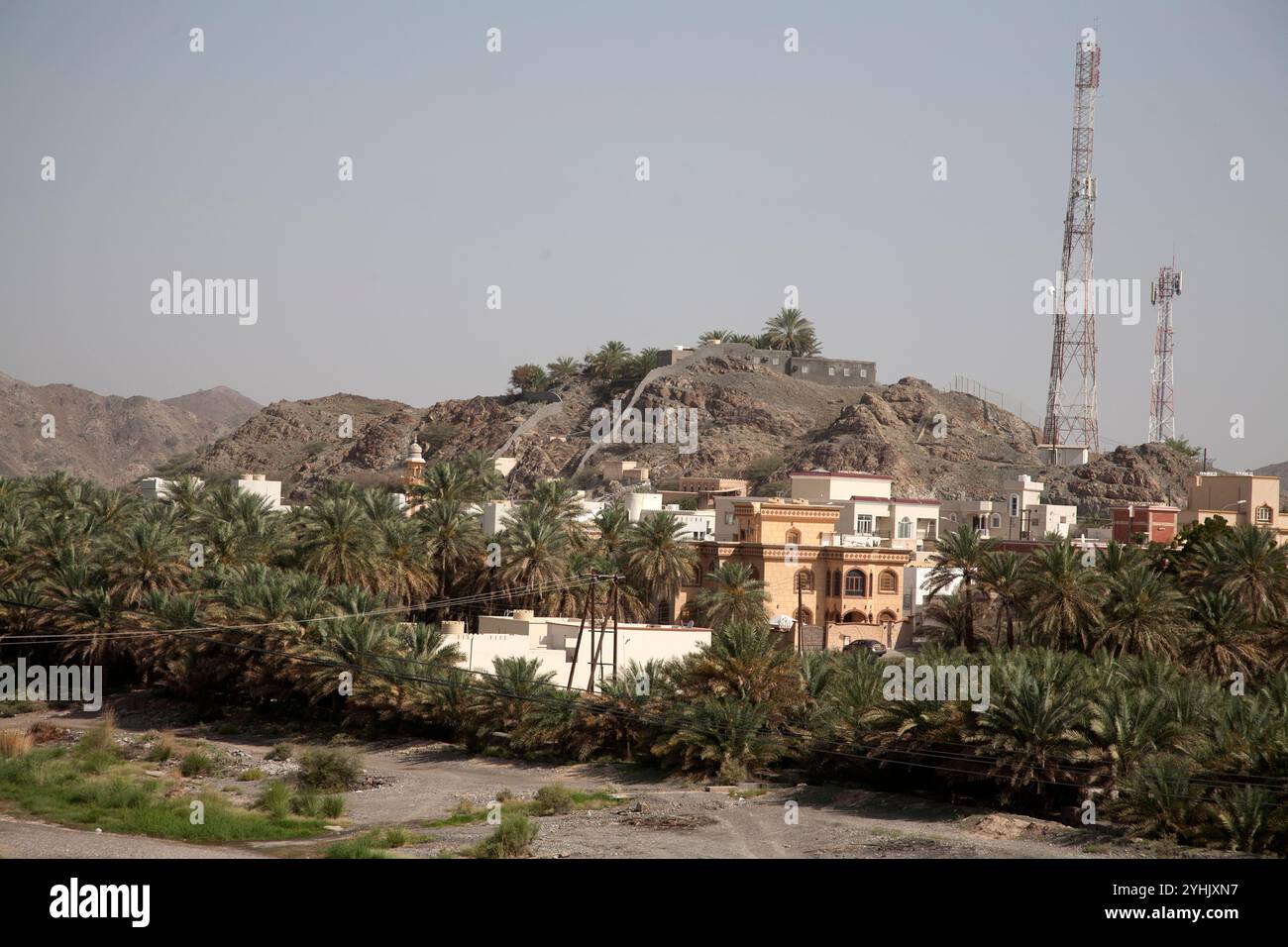 oasis wadi fanja fanja oman middle east Stock Photo - Alamy
