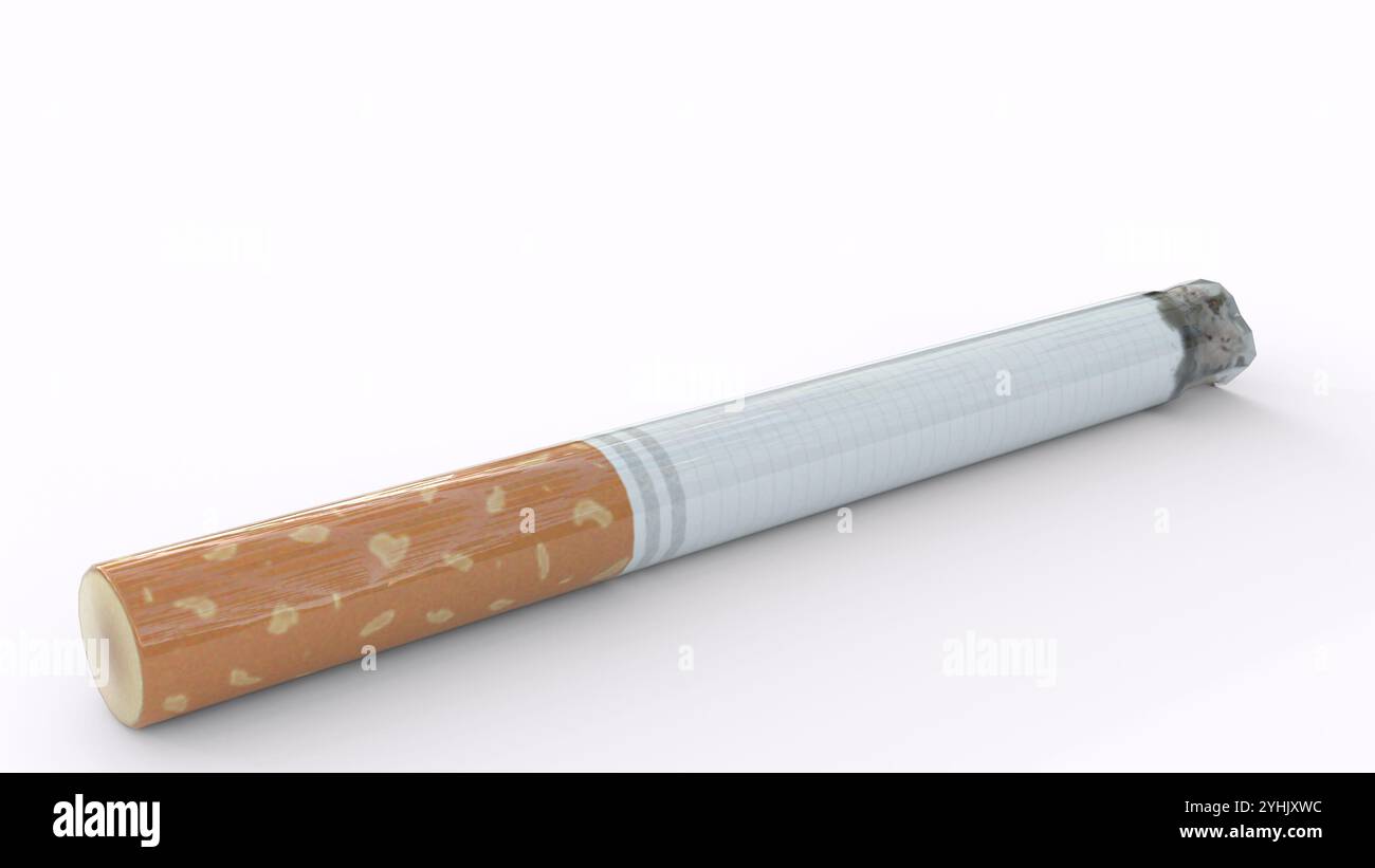 cigarette with white background Stock Photo - Alamy