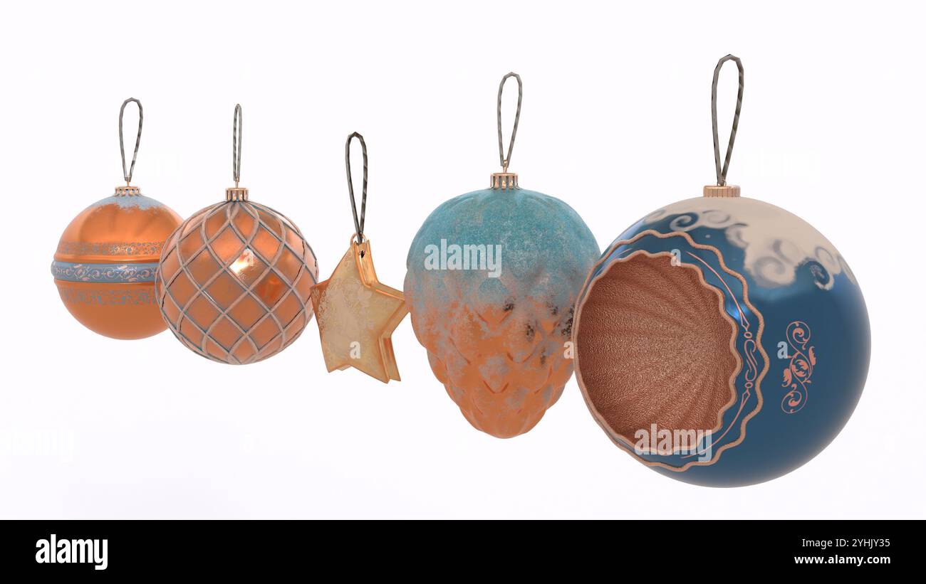 Christmas seamless pattern ornaments Cut Out Stock Images & Pictures ...