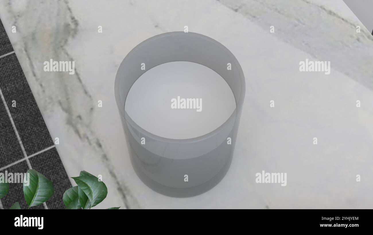 simple dining table with white background Stock Photo - Alamy