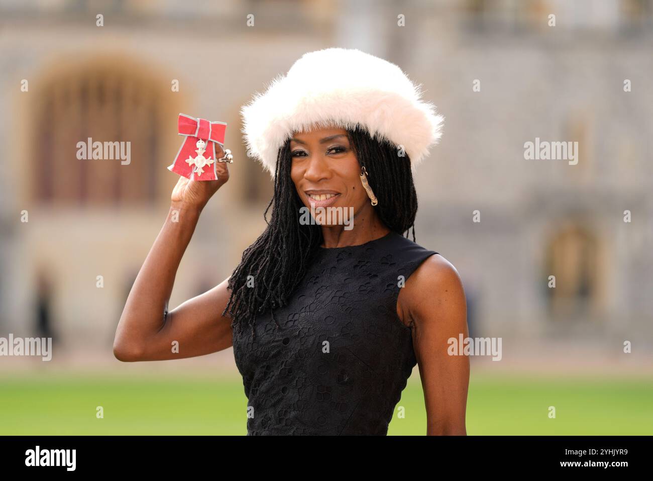 Singer Heather Small poses for a photo after being made an MBE (Member ...