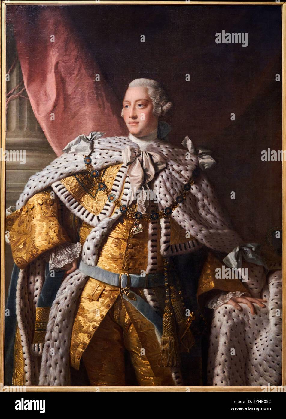 King George III, (1738-1820), based on a portrait of 1761-1762, By ...