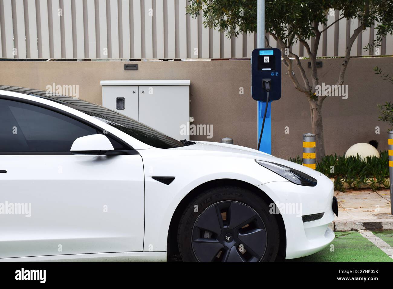 electric car charging point, sustainable energy, electricity Stock ...