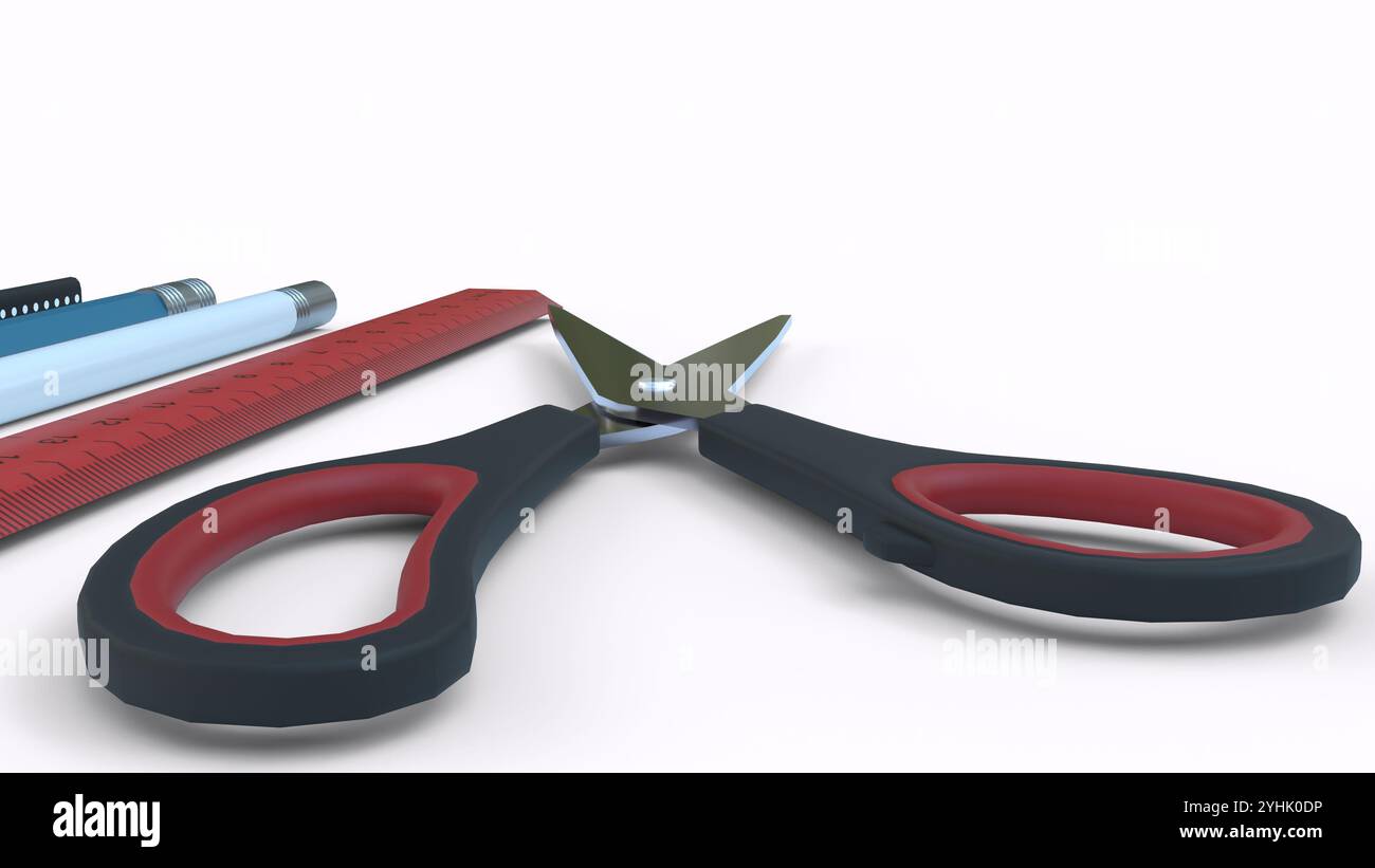 Vector cutting scissors hi-res stock photography and images - Alamy