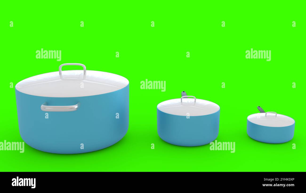 hot pot with green background Stock Photo - Alamy