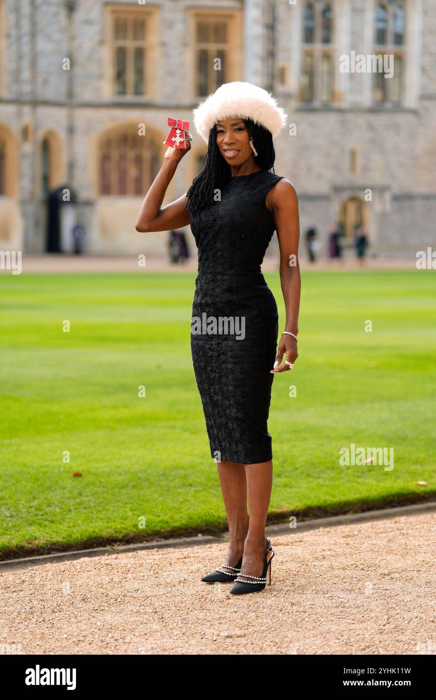 Singer Heather Small poses for a photo after being made an MBE (Member ...