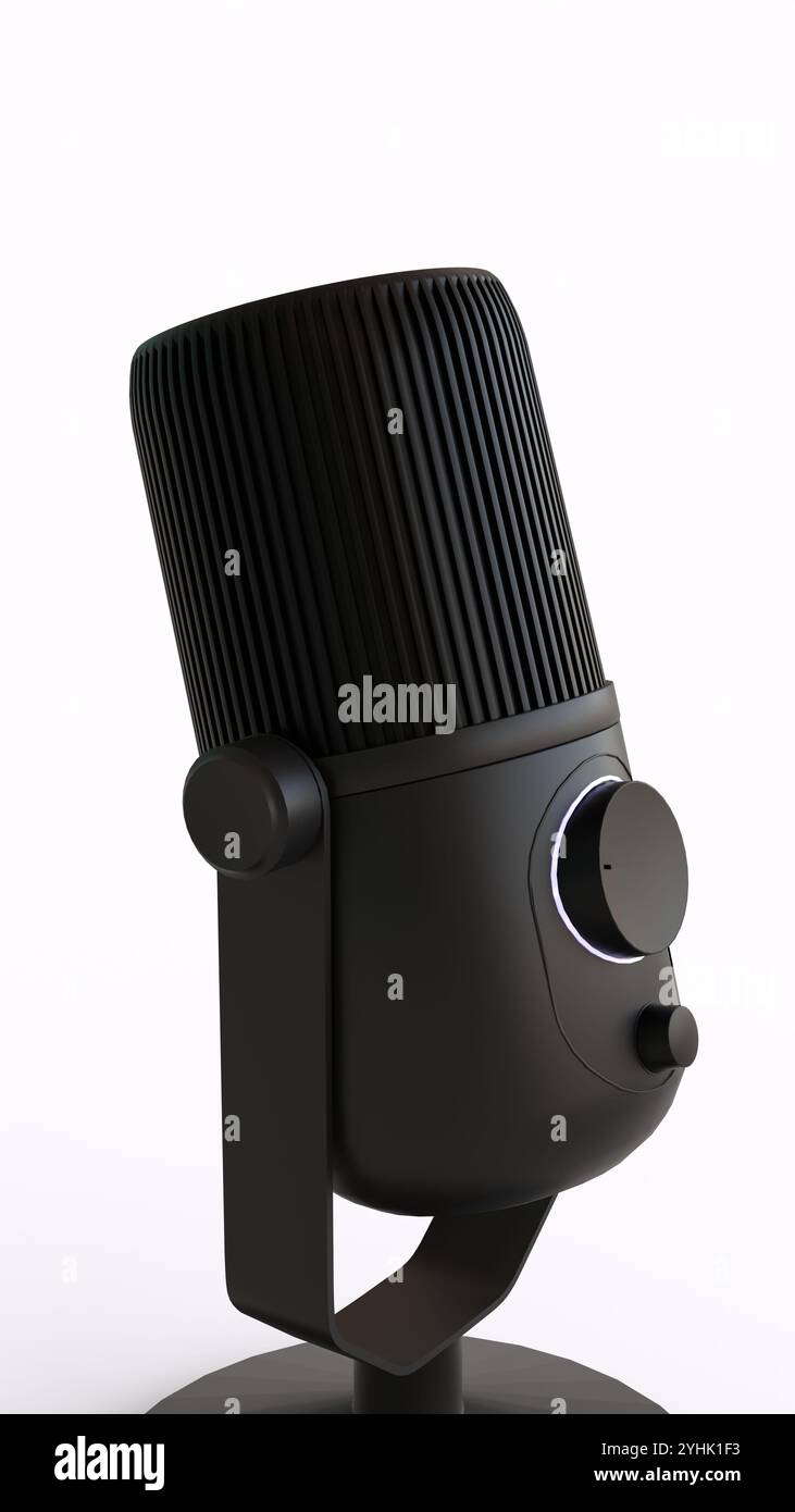 Microphone vector icon media hi-res stock photography and images - Alamy