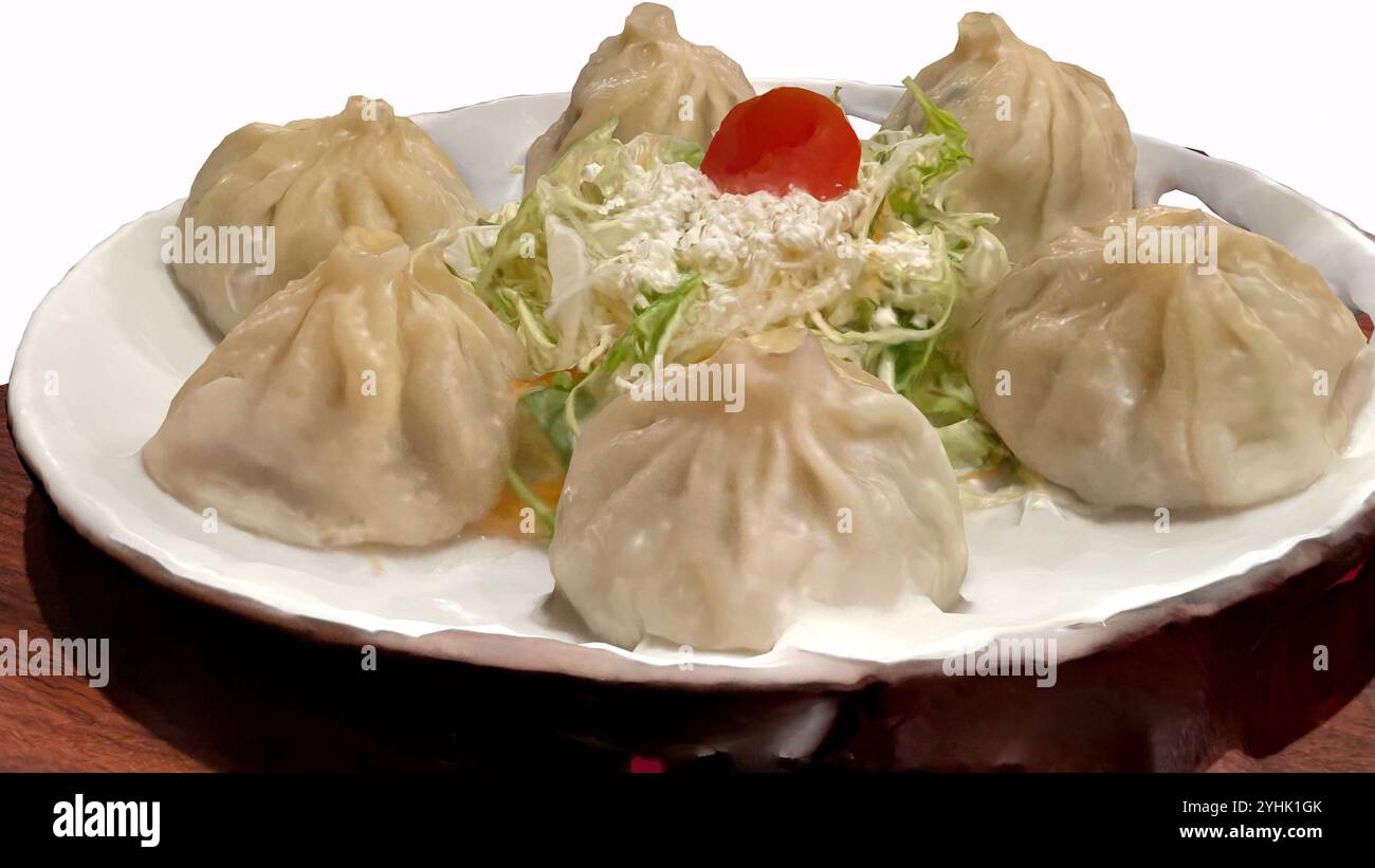 momo plate fast food photos Stock Photo - Alamy