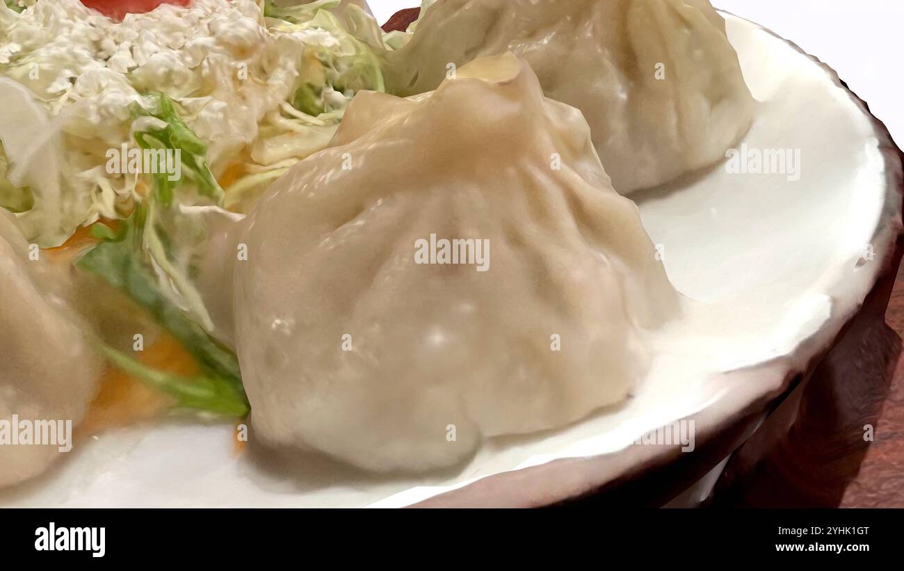momo plate fast food photos Stock Photo - Alamy