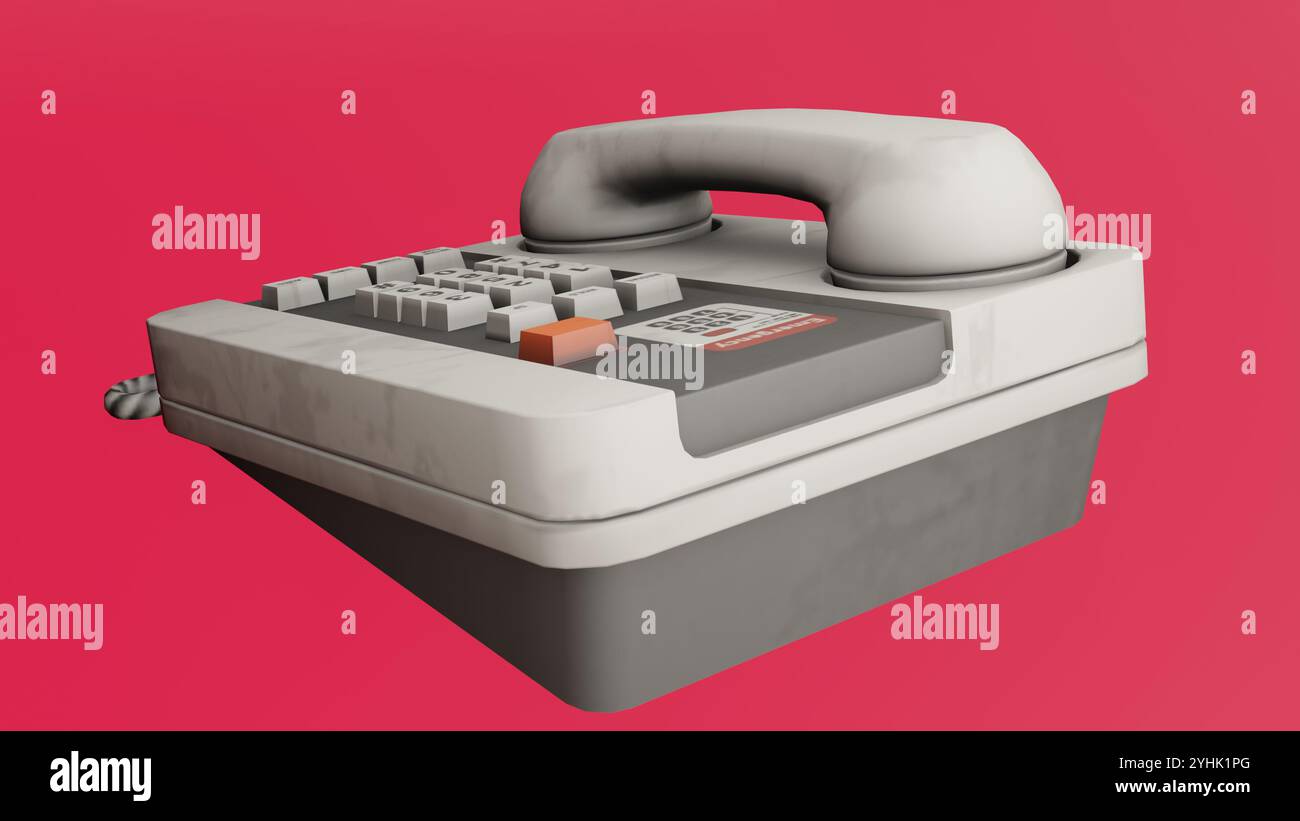 office telephone with different different background Stock Photo - Alamy
