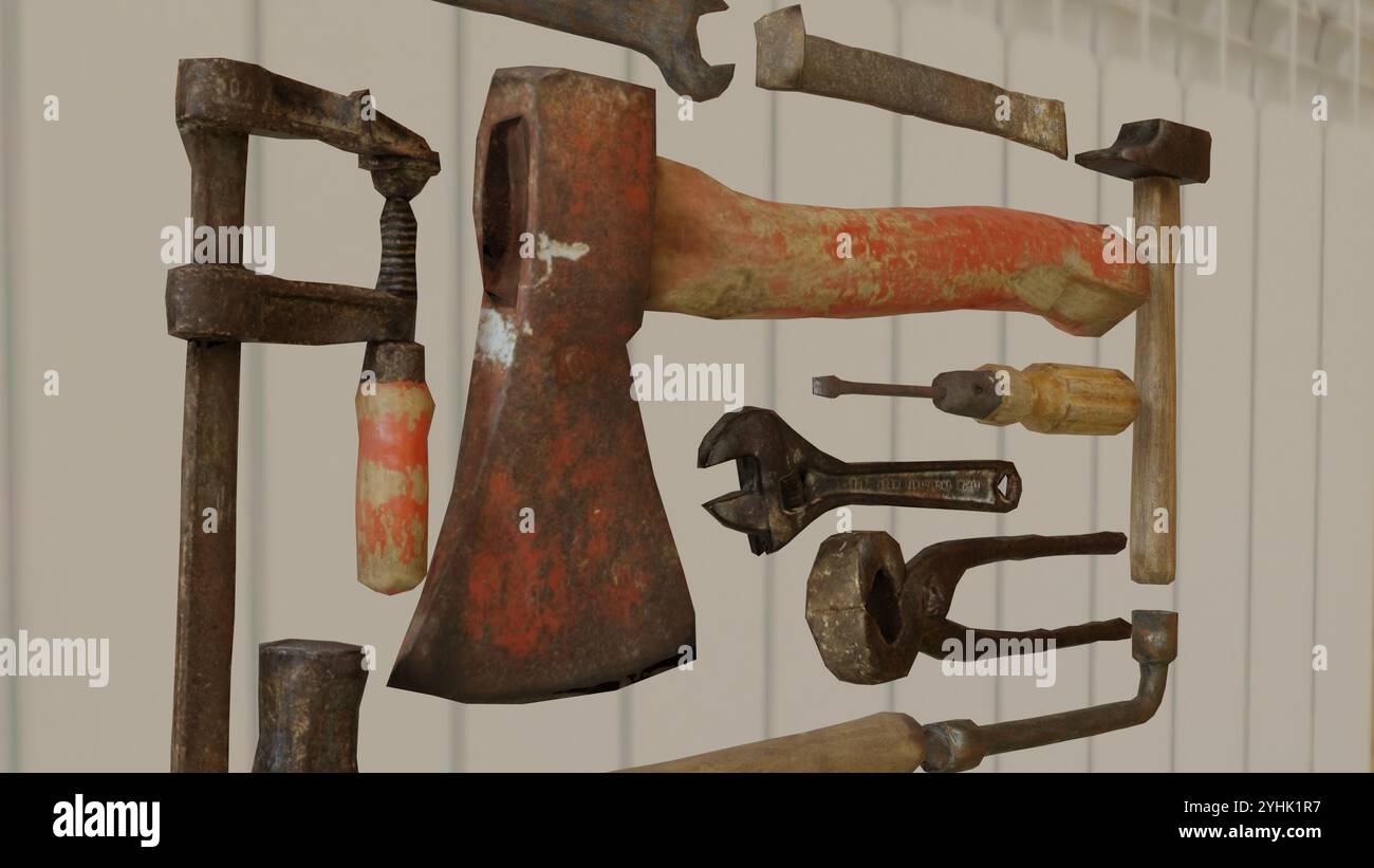Old carpenter tools hi-res stock photography and images - Alamy