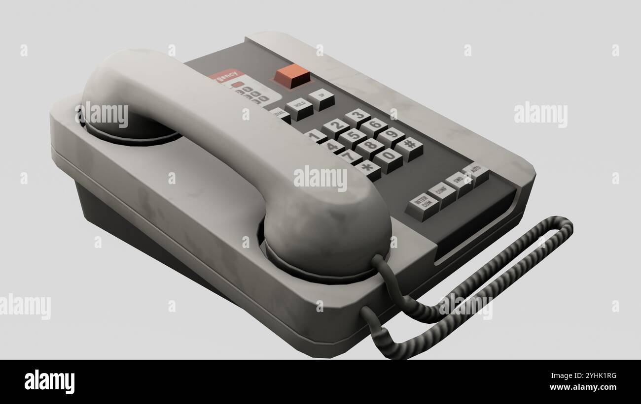 office telephone with different different background Stock Photo - Alamy