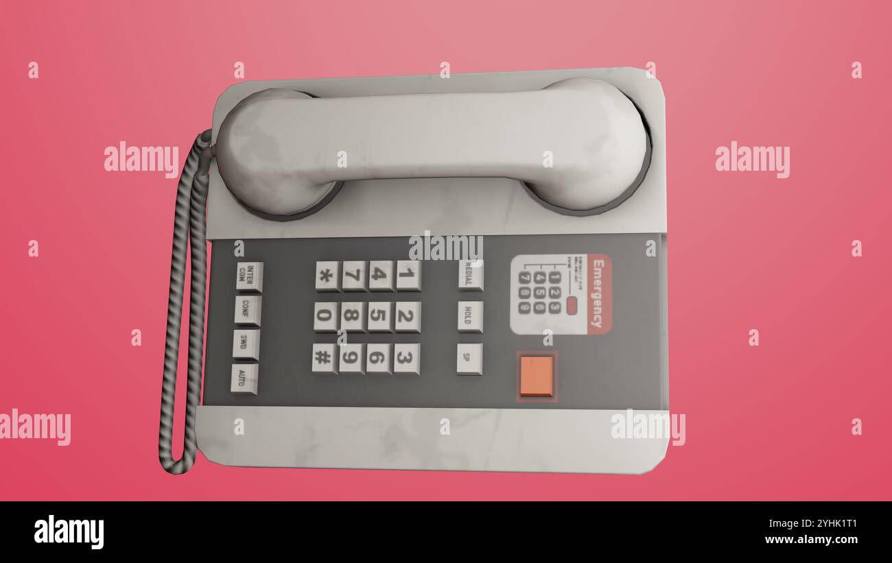 office telephone with different different background Stock Photo - Alamy