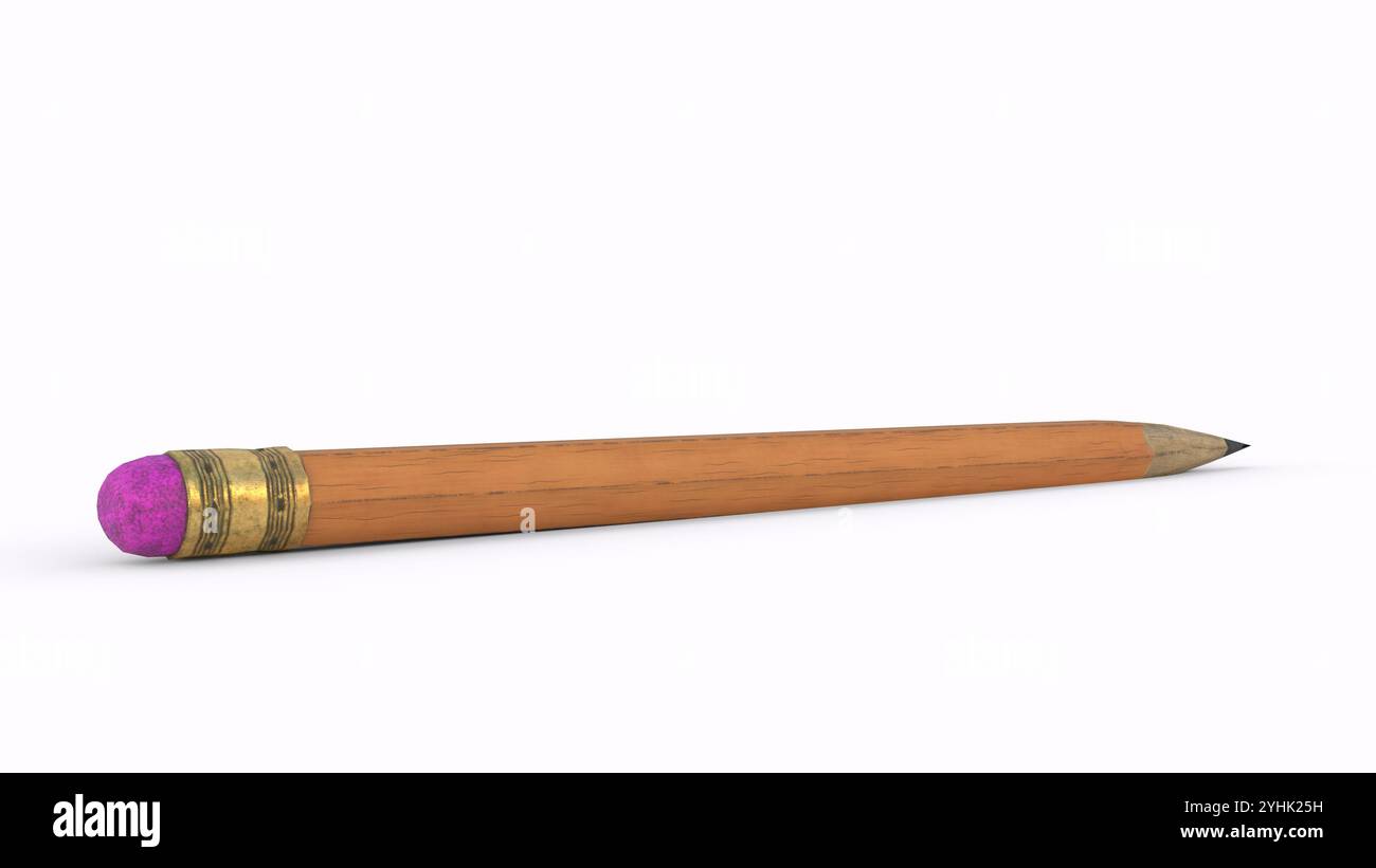 pencil with white background Stock Photo - Alamy