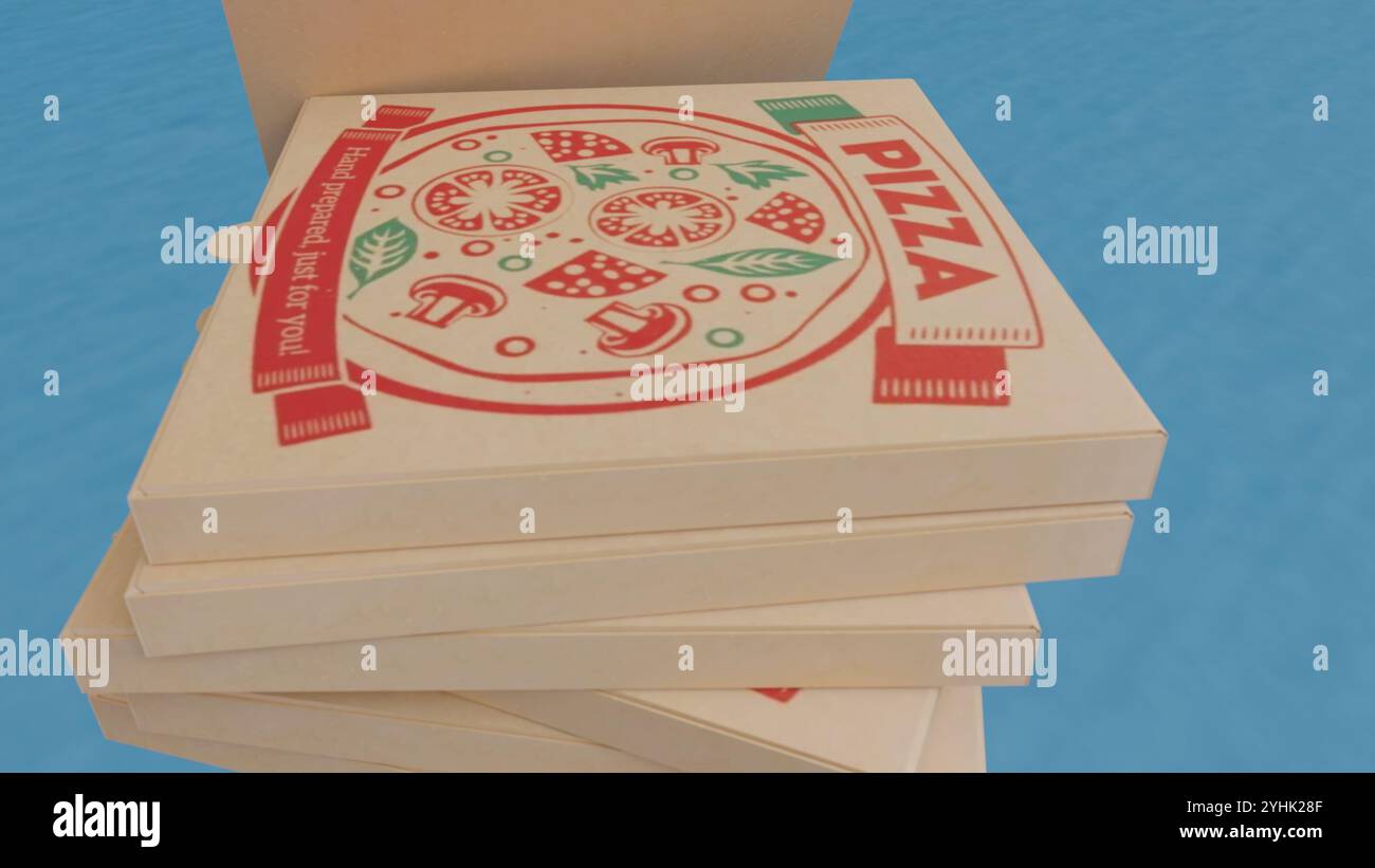 Pizza and Pizza Box 4k photos Stock Photo - Alamy