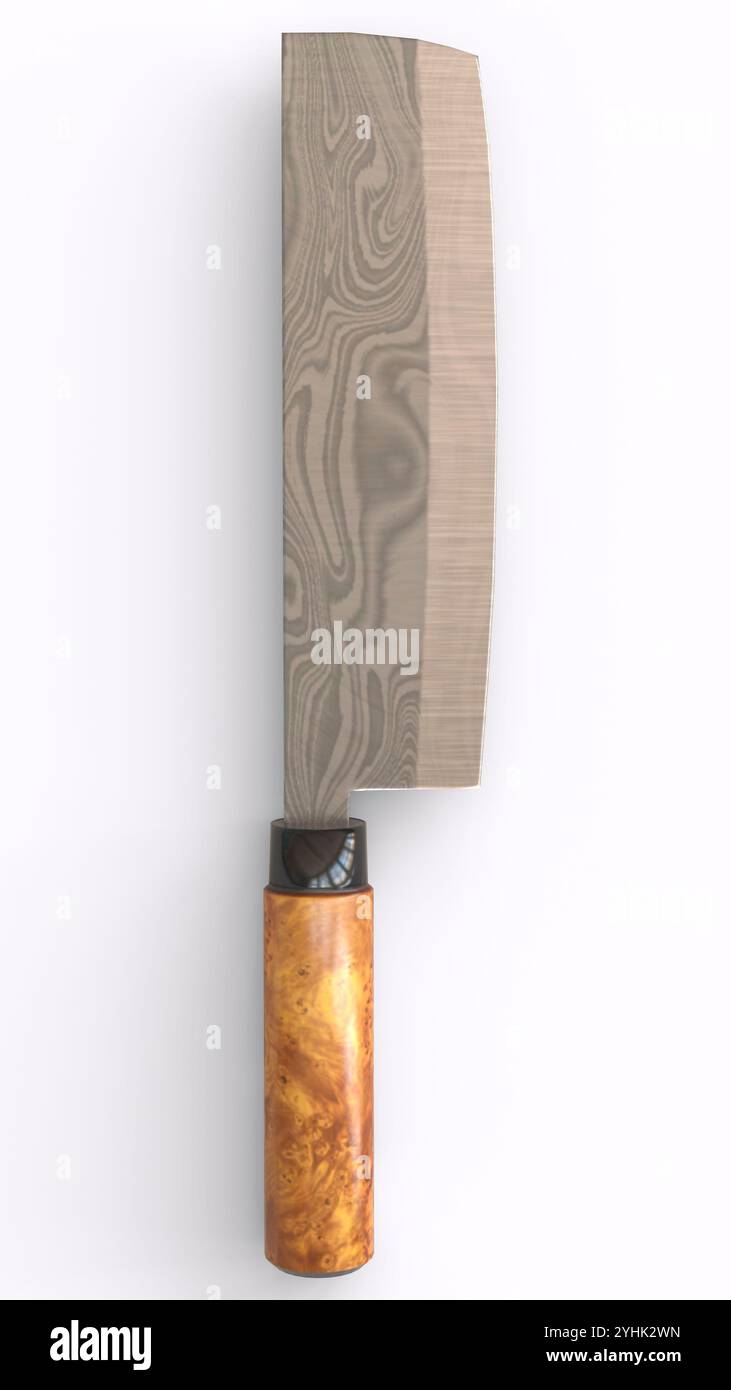 kitchen knife with white background Stock Photo - Alamy