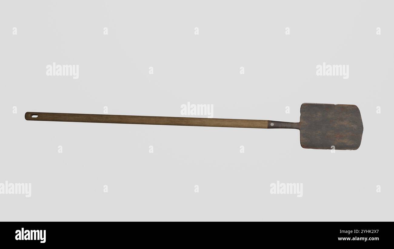 Spade with white background Stock Photo - Alamy