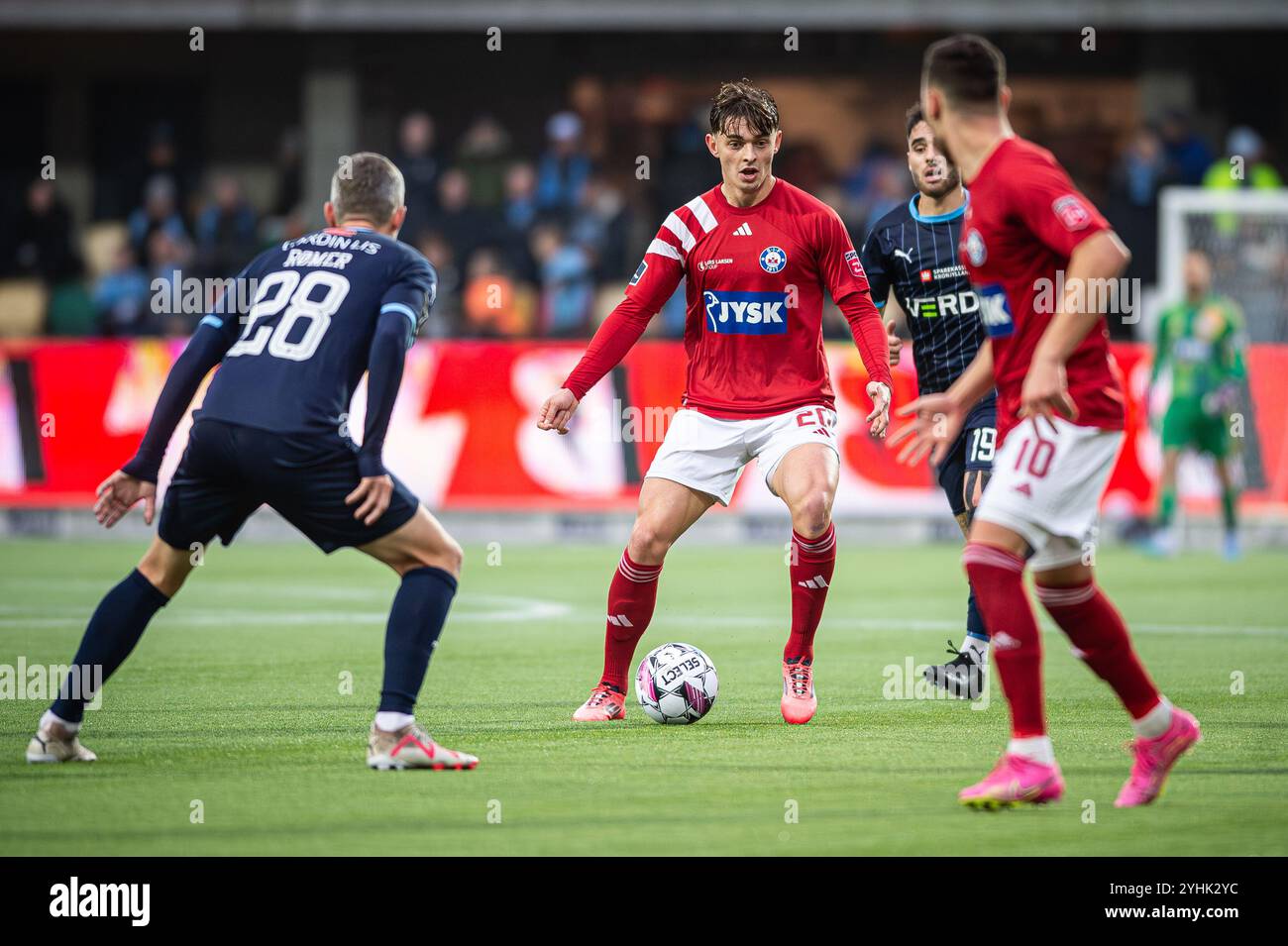 Silkeborg, Denmark. 10th, November 2024. Mads Larsen (20) of Silkeborg ...