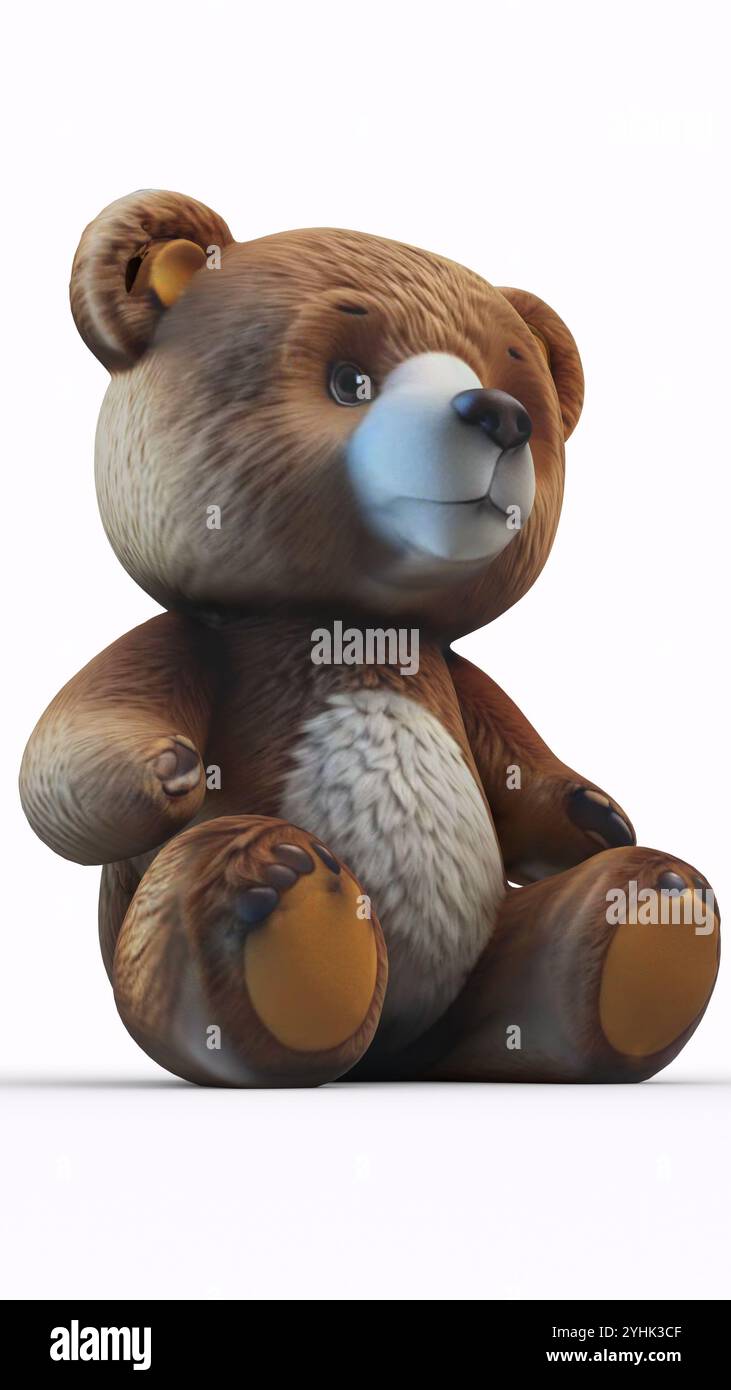 teddy panda with white background Stock Photo - Alamy