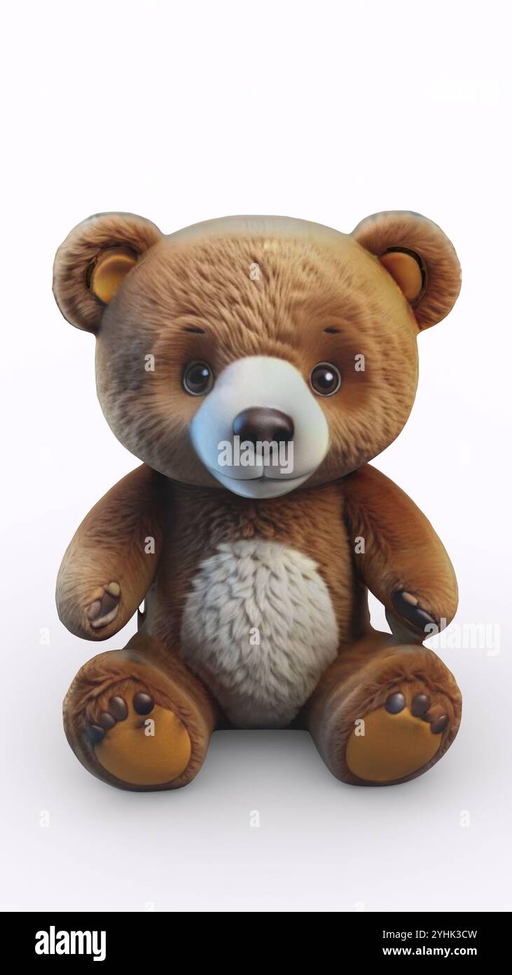 teddy panda with white background Stock Photo - Alamy